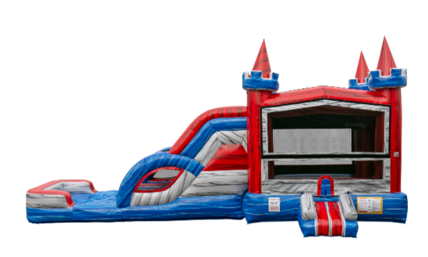 Castle Tower Wet/Dry Combo - Party Perfect Rentals