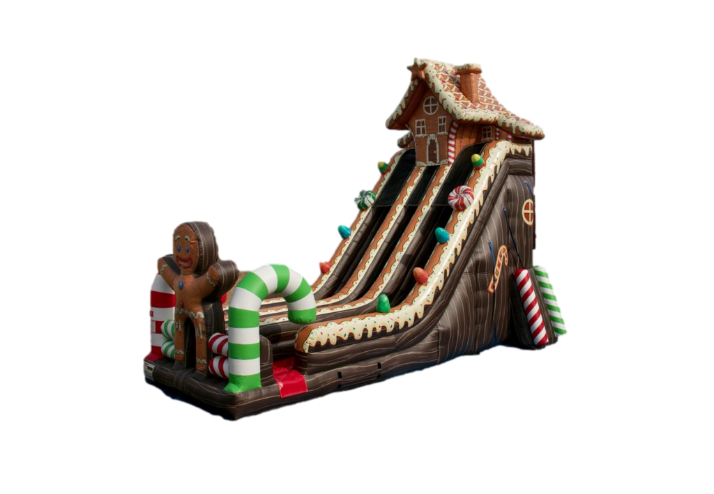 27' Gingerbread House Slide - Party Perfect Rentals